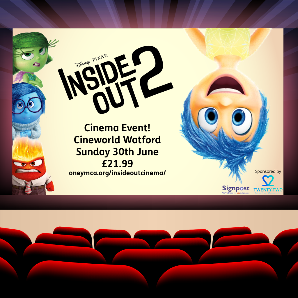 Inside Out 2 Fundraising Cinema Event! - One YMCA